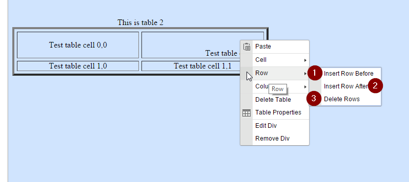 WebEd User Guide - Insert or Delete Rows